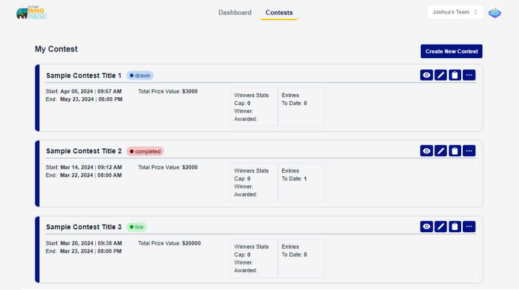 Innobear - Contest Setup & Management - Floor23 Digital